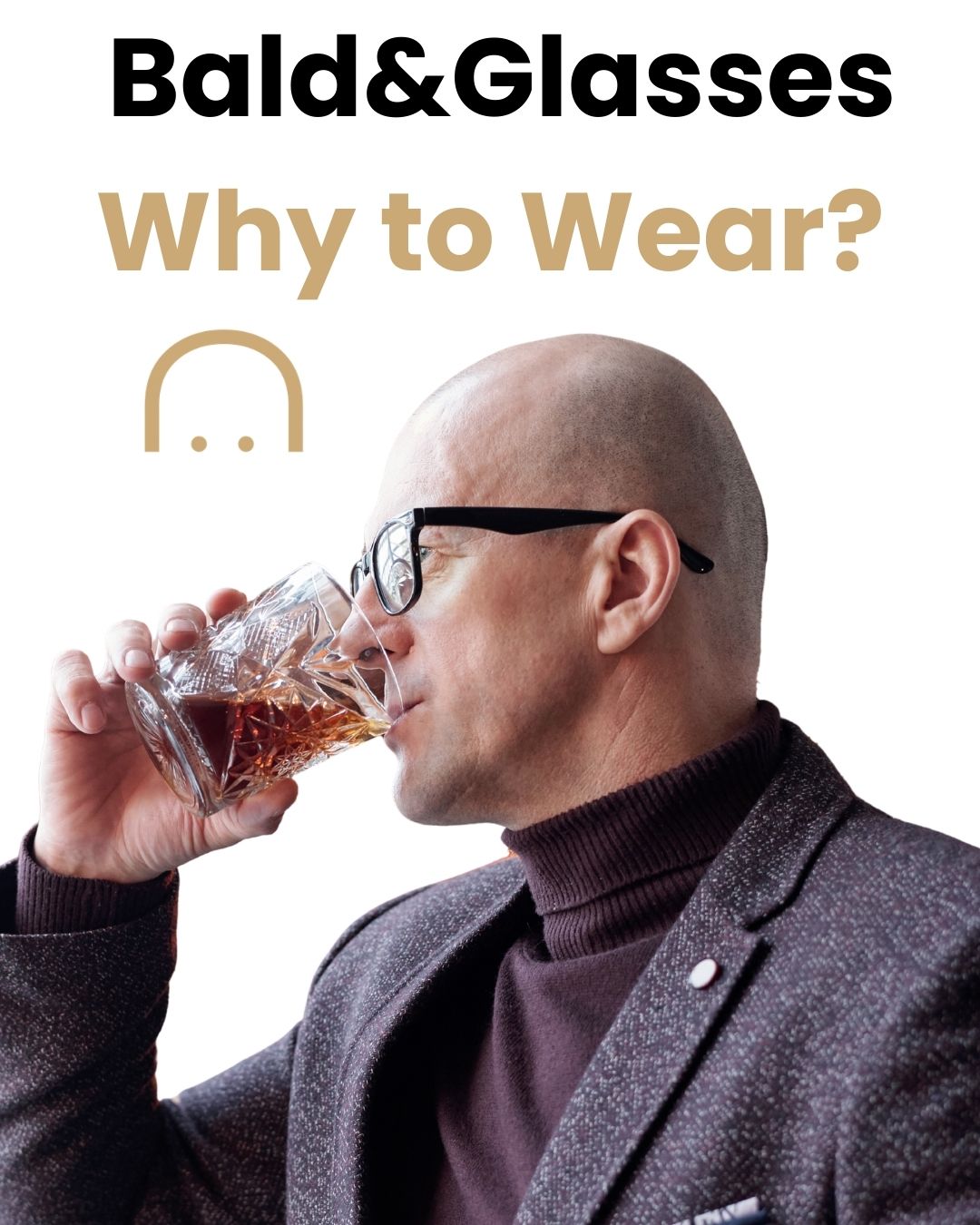 The Stylish Bald Look: How Men with Glasses Create the Perfect Image ...
